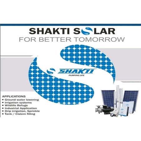 Shakti Solar Pumps | PDF
