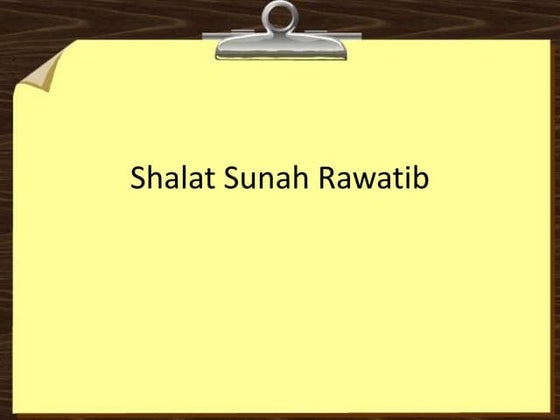 Fiqh kelas 3 Shalat Sunah Rawatib | PPTX