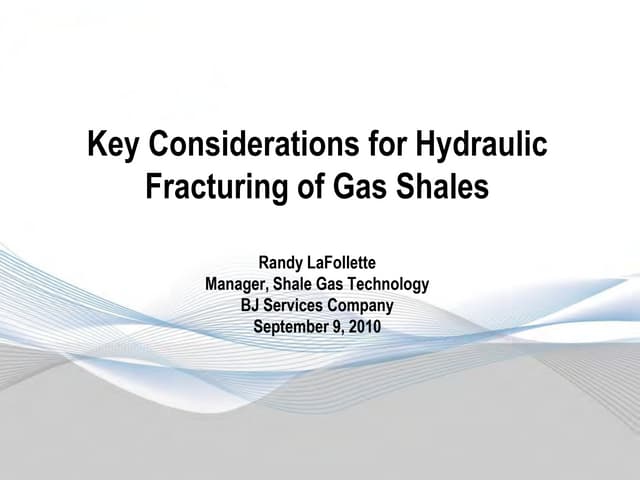 Shale Gas | PPTX