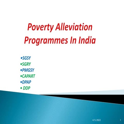 Poverty alleviation programs | PPT