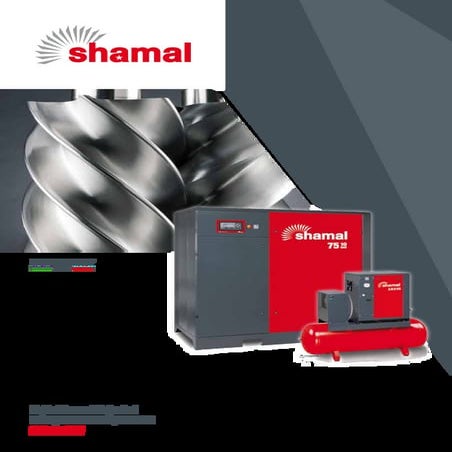 OUTICOM - Shamal - Catalogue des compresseurs à vis - 2.2-75KW | PDF
