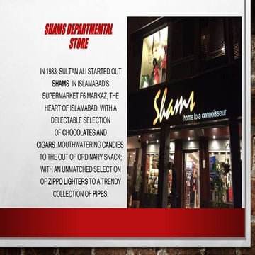 Shams Grocers | PPTX