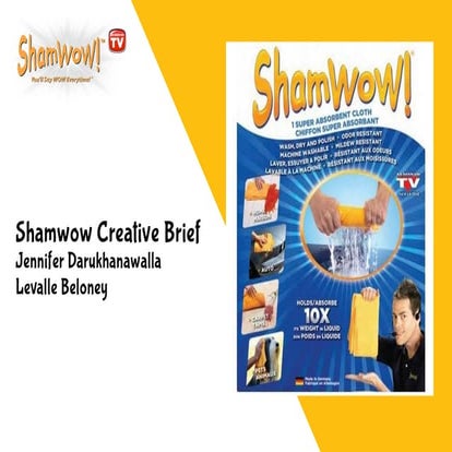 Shamwow sample brief | PPT