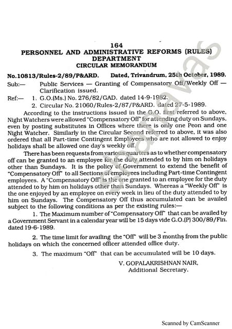 cash declaration register to be maintaine in Kerala government offices ...