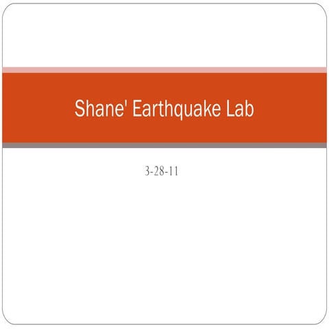 Earthquakes and earthquake predication | PPT