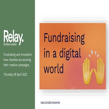 Fundraising and innovation in a digital world | PPT