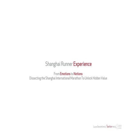 Shanghai Runner Experience | PDF