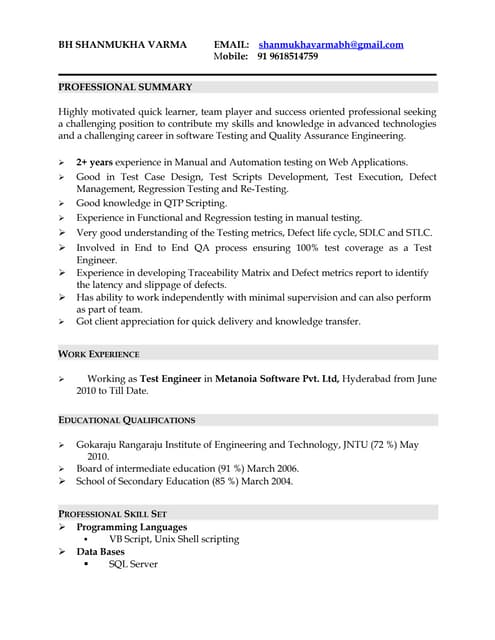 Hemanth.Resume | PDF