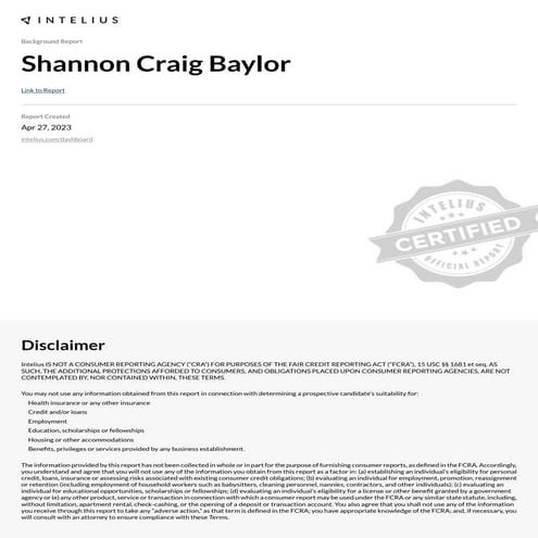 Shannon Craig Baylor | PDF