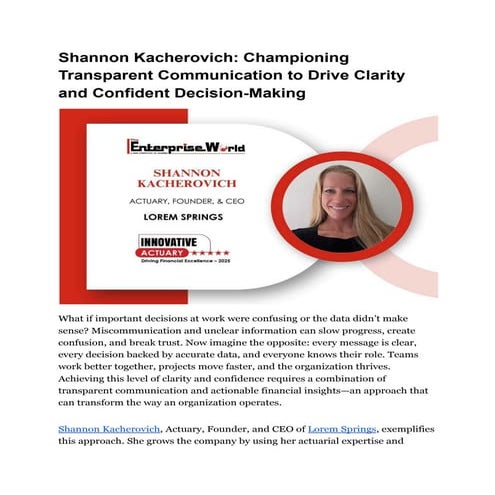 Shannon Kacherovich_ Championing Transparent Communication to Drive ...