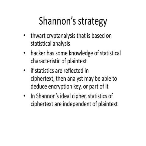Shannon’s strategy | PPTX