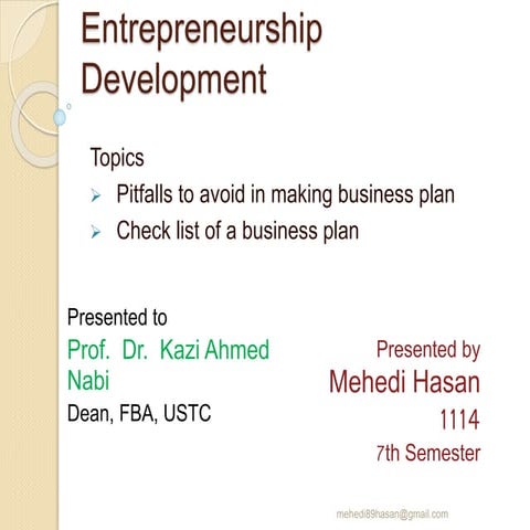 Entrepreneurship Development | PPT