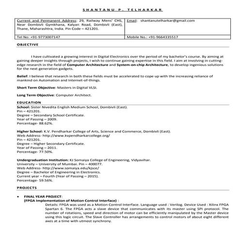Manoj cv | PDF
