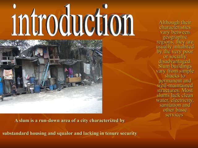 Shanty Town | PPT