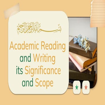 Academic reading and writing its significance and scope | PDF