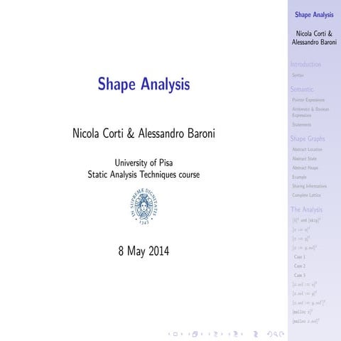 Shape Analysis | PPT
