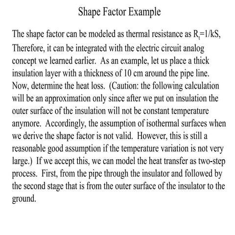 shape factor configuration and view factor | PPT
