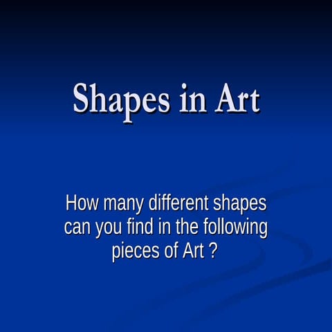 Shape in art | PPT