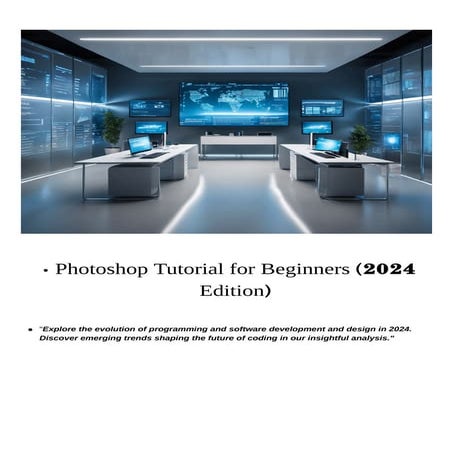 Photoshop Tutorial for Beginners (2024 Edition) | PDF