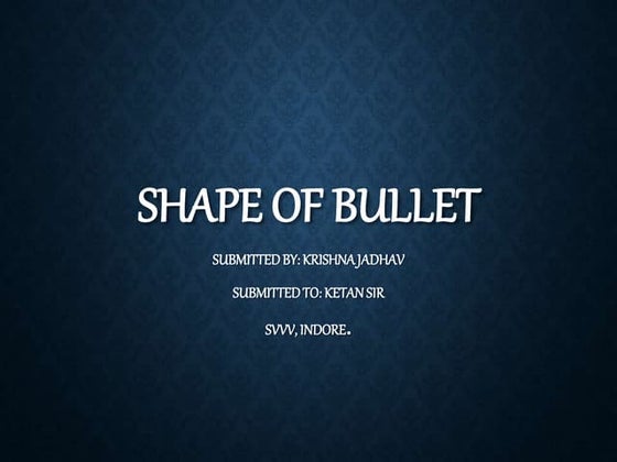 Ballistics (Types of Bullets with detailed explanation).pptx | Arms ...