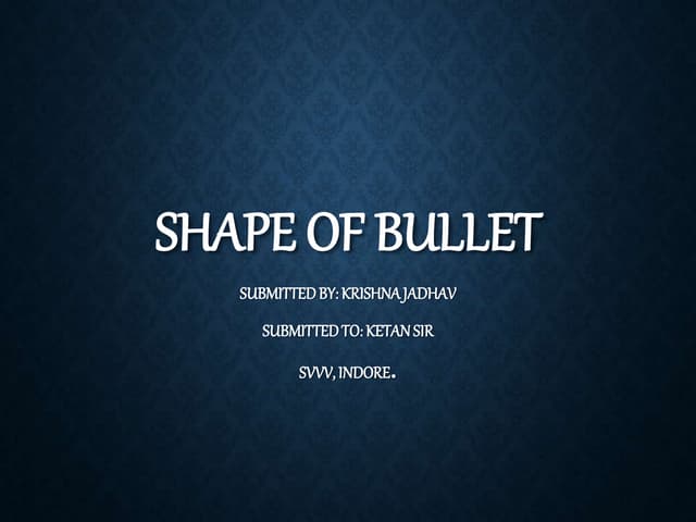 Ballistics (Types of Bullets with detailed explanation).pptx