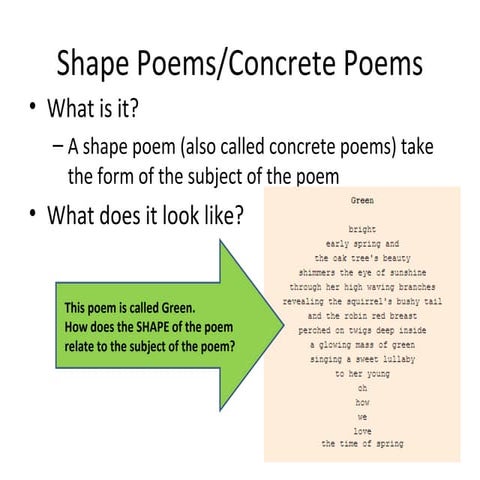 Shape Poems | PPT