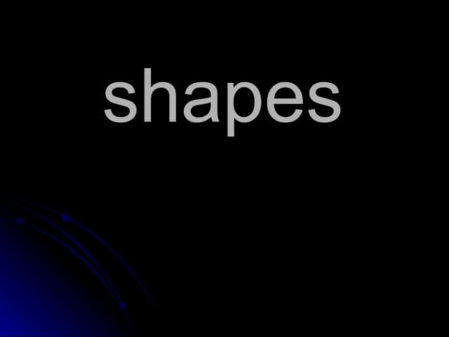 Shapes | PDF