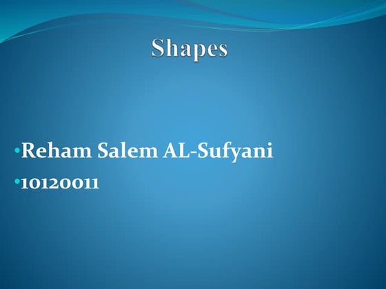 Shapes Ppt