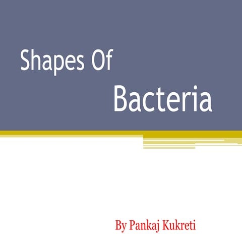 Shapes of bacteria | PPT