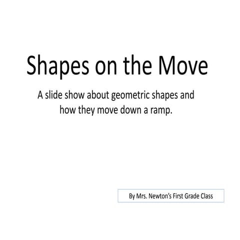 Shapes on the move | PPT