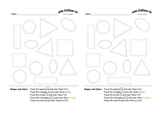 Shapes test 1grade | DOC