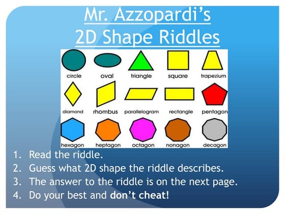 Shape riddles | PPTX