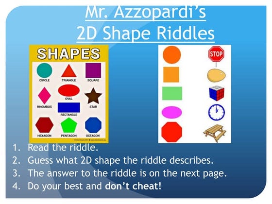 Educational Poster for Kindergarten Classes About Shapes | PDF