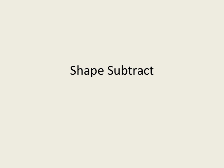 Shape Subtract In Powerpoint