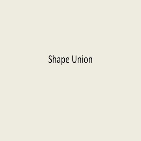 Shape Union in PowerPoint | PPTX