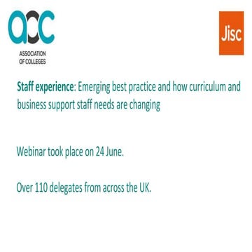 Shaping the digital future of FE and skills - learner experience | PPTX