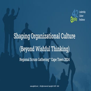 Shaping Organizational Culture Beyond Wishful Thinking | PDF