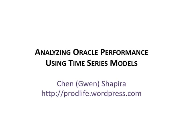 Database Performance Analysis With Time Series Pptx Computing