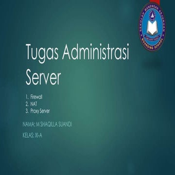 Tugas Administrasi Server M Shaqil | PPT