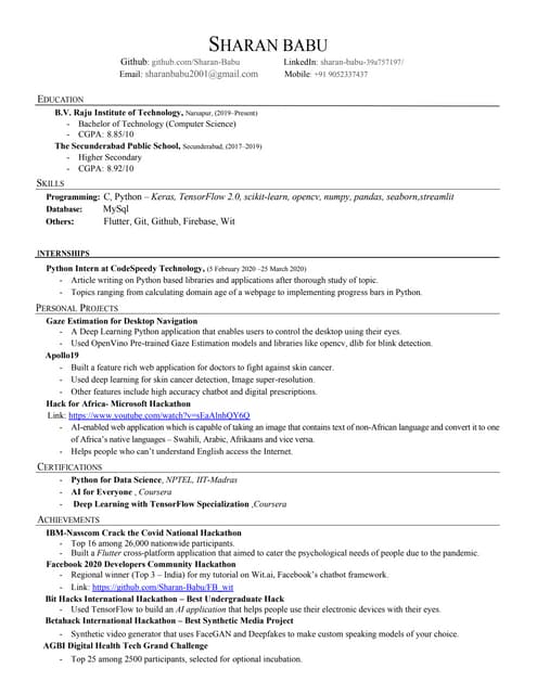 resume_fullTime_28Sept,2015_part2 | PDF
