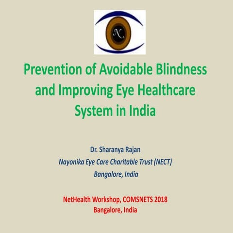 Prevention of Avoidable Blindness and Improving Eye Healthcare System ...
