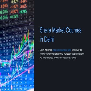 Share-Market-Courses-in-Delhi ICFM Stock market Institute | PPT