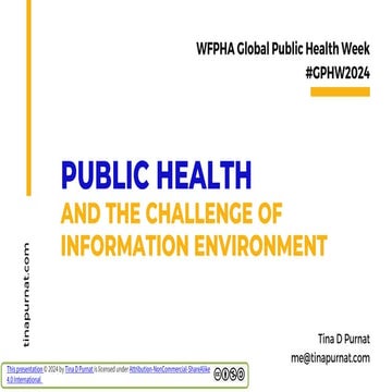 The next social challenge to public health: the information environment ...