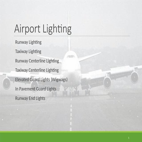 Runway lightings | PPTX