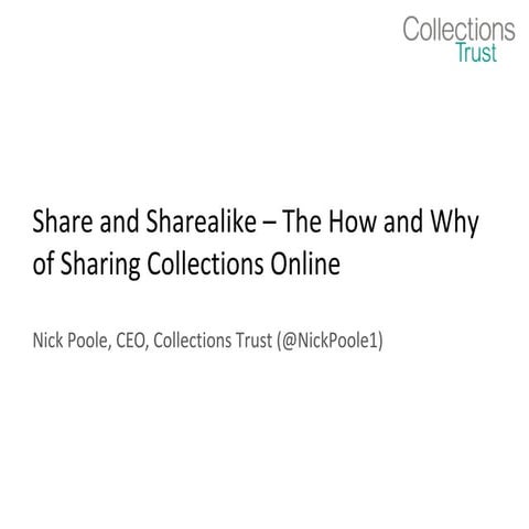Sharing Collections Online | PPT
