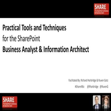 Practical Tools & Techniques For The SharePoint Information Architect ...