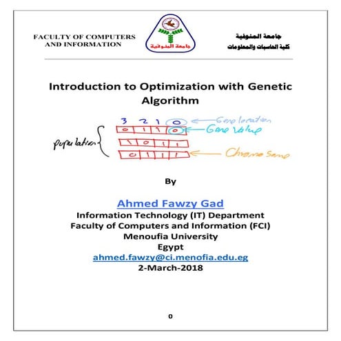 Introduction To Optimization With Genetic Algorithm Ga Pdf