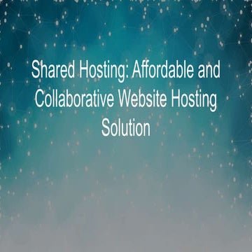 Shared Hosting | PPTX