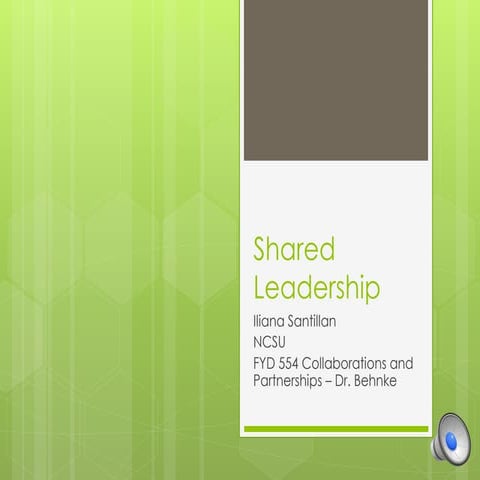 Shared leadership | PPTX