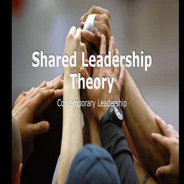 Shared leadership theory | PPTX